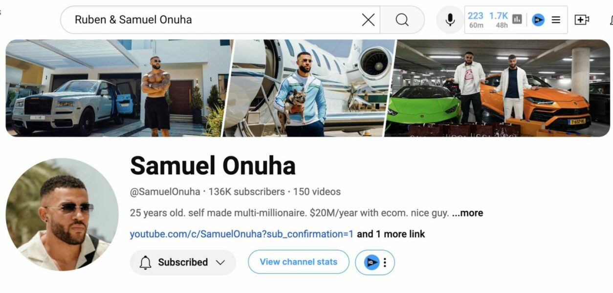 Dropshipping 📈 Ruben & Samuel Onuha Incredible Journey from $2/hour to ...